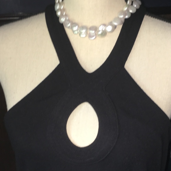 Dresses | Black Keyhole Halter Bodycon Dress | Poshmark